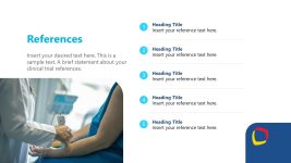 Editable References Slide for Clinical Trial Template - SlideModel