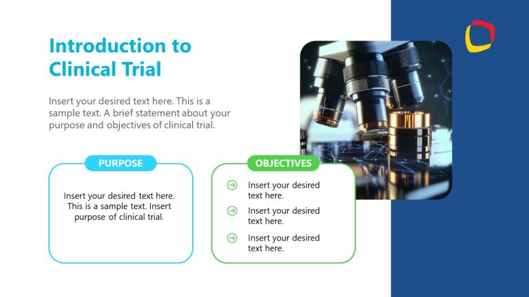 Introduction to Clinical Trial Template Slide - SlideModel
