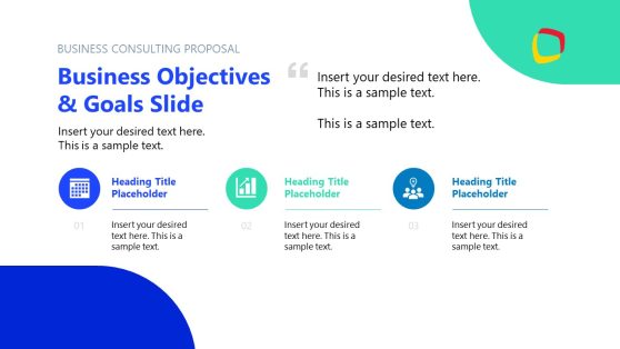 Business Objectives & Goals Presentation Slide - SlideModel