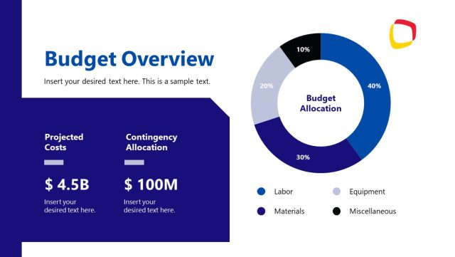 Budget Overview Slide - Construction Proposal PPT Template - SlideModel