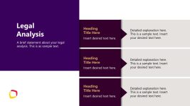 Legal Analysis PPT Slide - Law Case Template - SlideModel