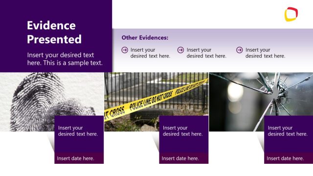 Evidence Presentation PPT Slide - SlideModel