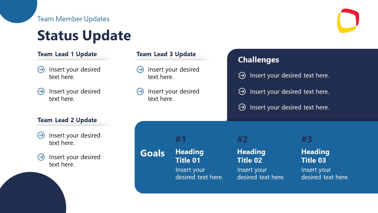 Daily Product Team Updates PowerPoint Template