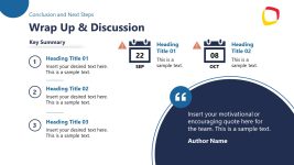 Product Team Updates Template - Wrap Up Slide - SlideModel
