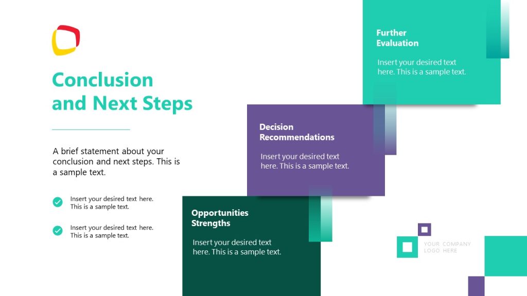 Conclusion and Next Steps - Opportunity Assessment Template - SlideModel