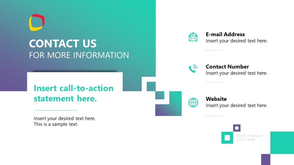 Contact Us Slide - Opportunity Assessment Slide Template - SlideModel