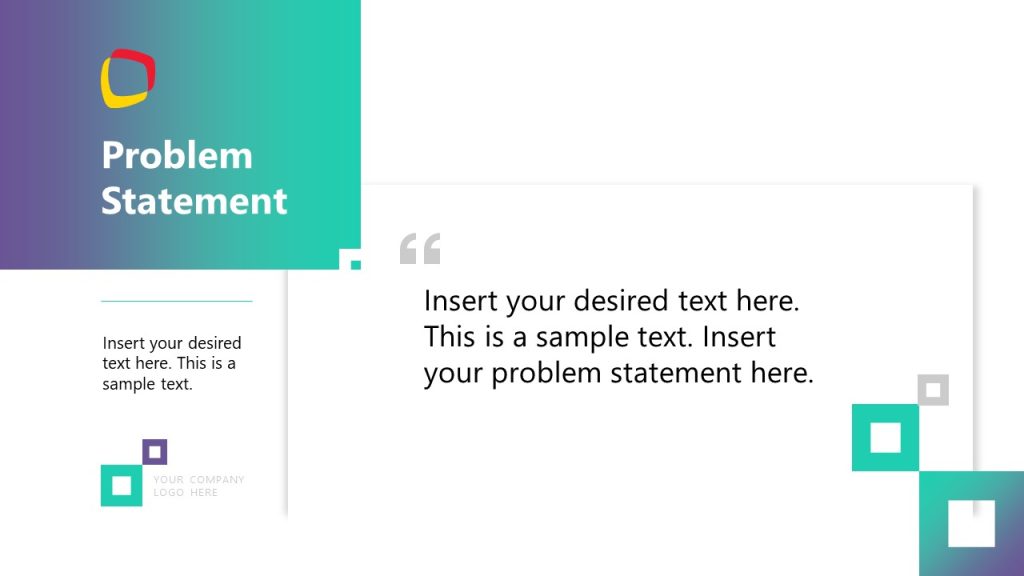 Editable Problem Statement PPT Slide - SlideModel