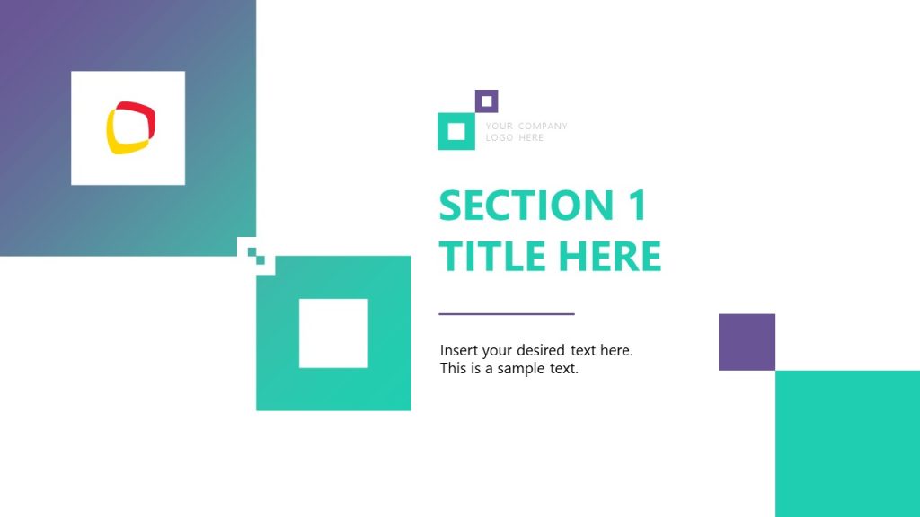 Section Header Presentation Template Slide - SlideModel
