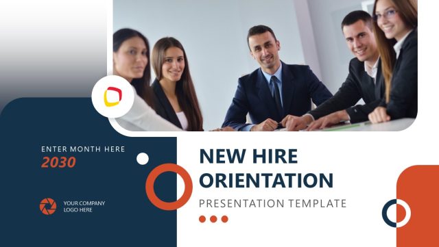 Cover Slide - New Hire Orientation PPT Template - SlideModel