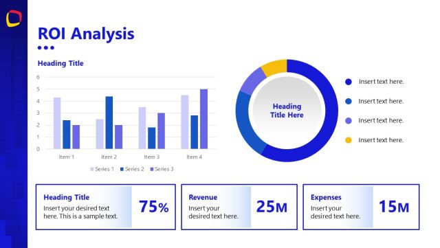 ROI Analysis Bar Chart Slide - SlideModel
