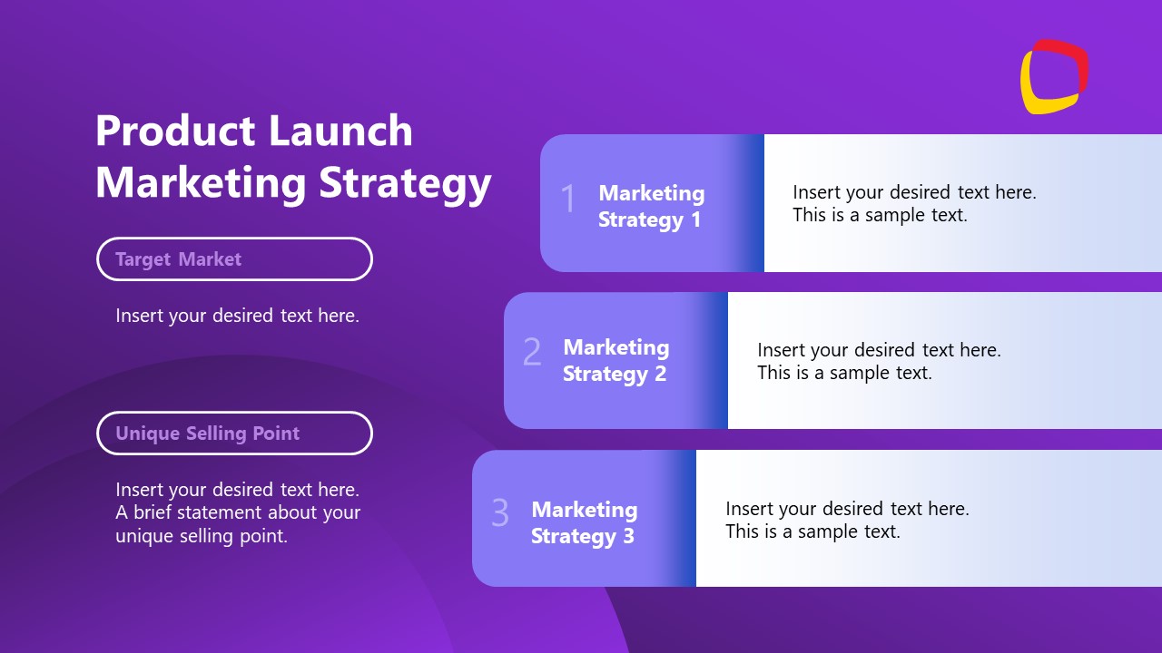 Marketing Strategy Presentation Slide for Product Launch Event - SlideModel