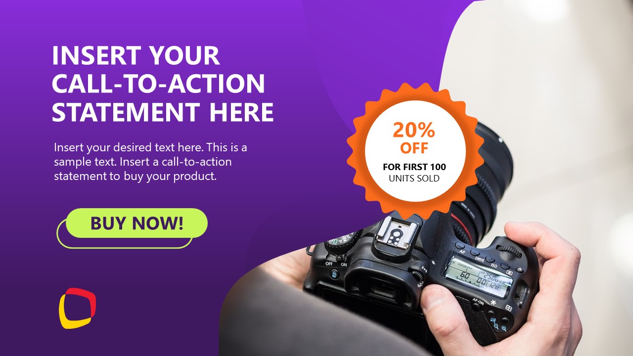 Call to Action Presentation Slide - Product Launch Template - SlideModel