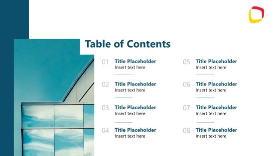 Table of Contents PPT Slide - Due Diligence Template - SlideModel