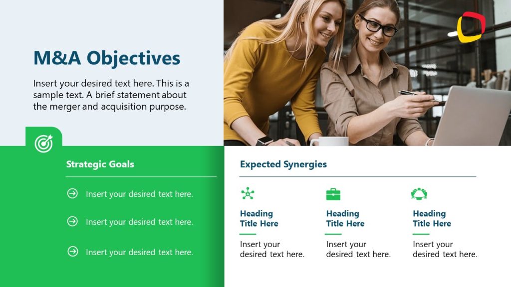 M&A Objective PPT Slide - SlideModel M&A Objective PPT Slide - SlideModel