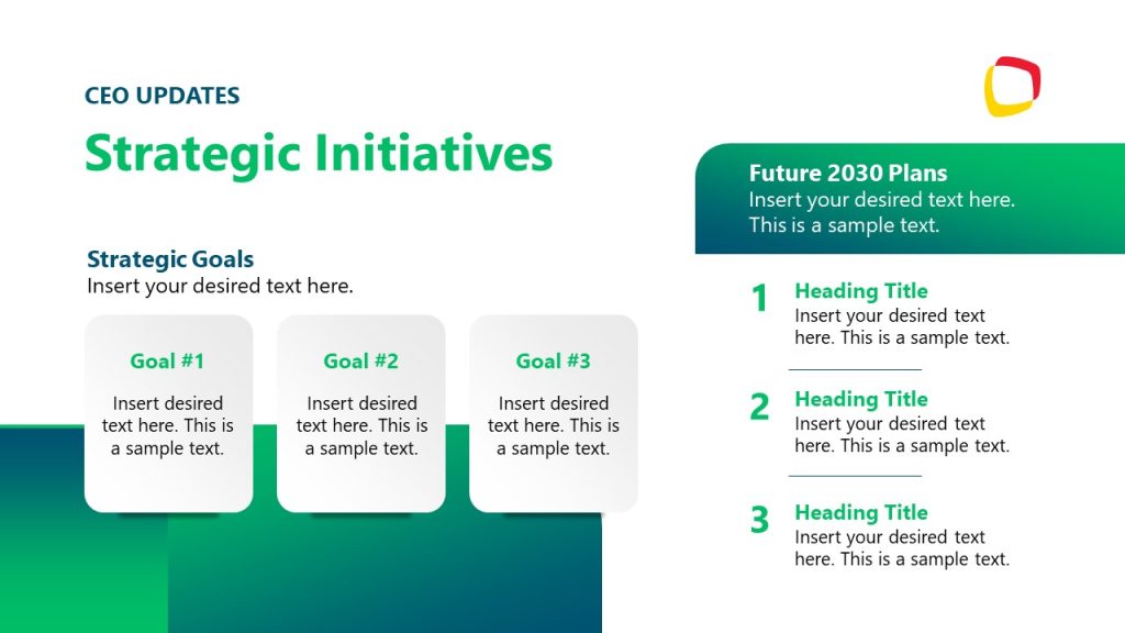 Strategic Initiatives PowerPoint Slide - SlideModel