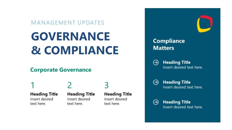 Governance & Compliance Presentation - Board Meeting PPT Template ...