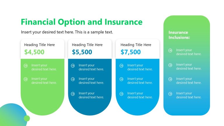 Financial Option & Insurance Slide - IVF Clinic Template - SlideModel