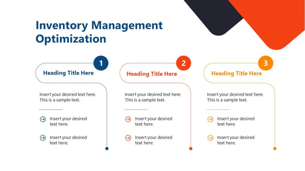 Inventory Management Optimization PPT Template Slide - SlideModel