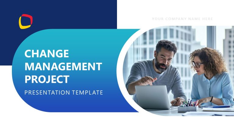 Cover Slide - Change Management Project Template - SlideModel