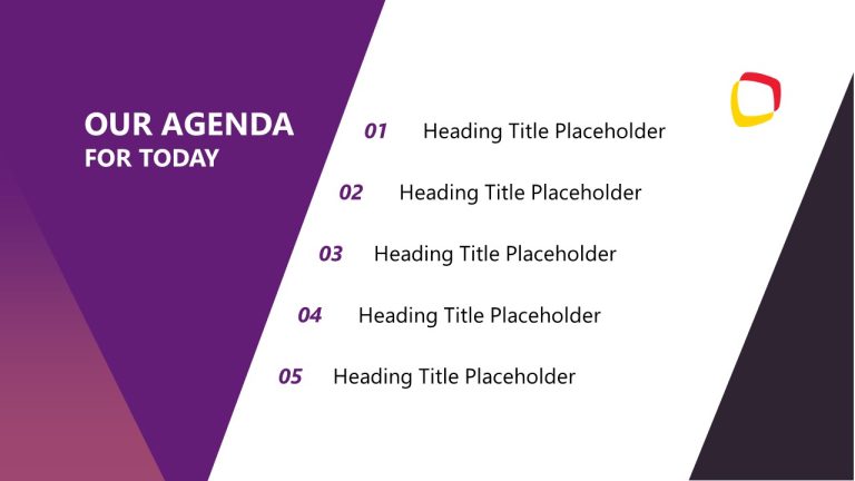 Our Agenda Slide - Process Improvement Project PPT Template - SlideModel