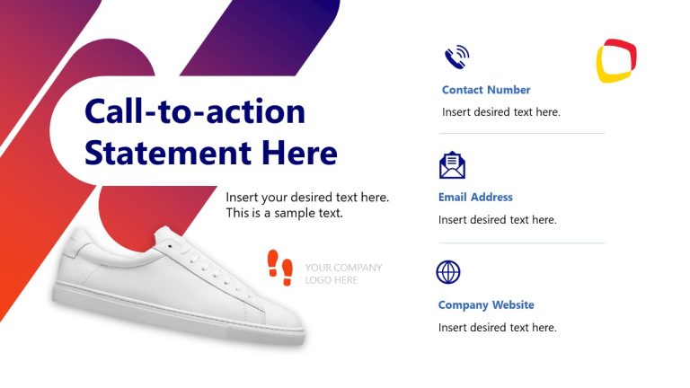 CTA Statement Slide - Retail Product PPT Template - SlideModel