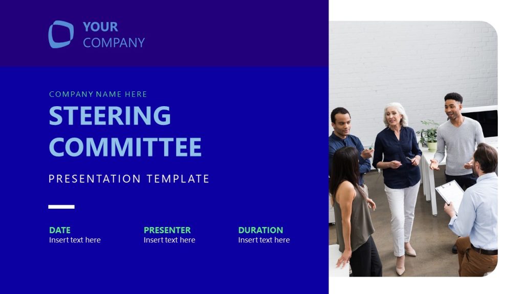 Cover Slide - Steering Committee PPT Template - SlideModel