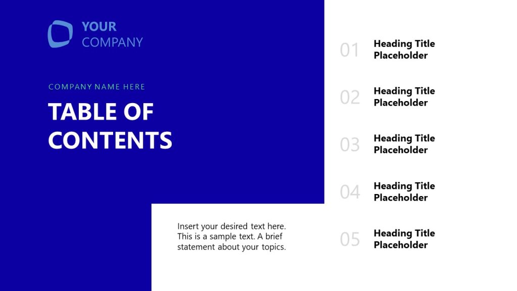 Table of Contents Slide - Steering Committee Template - SlideModel