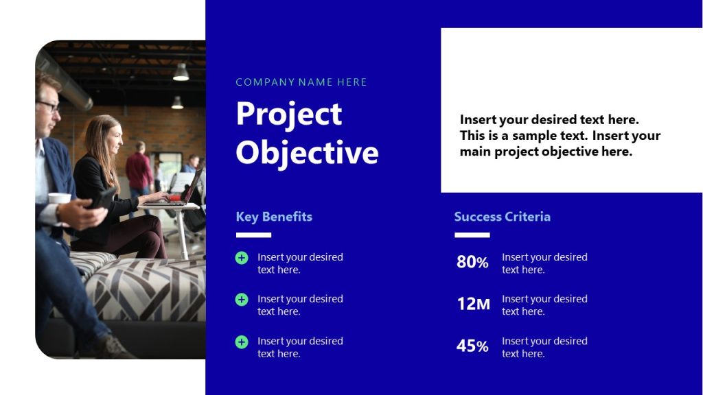 Project Objectives Slide - Steering Committee Template - SlideModel