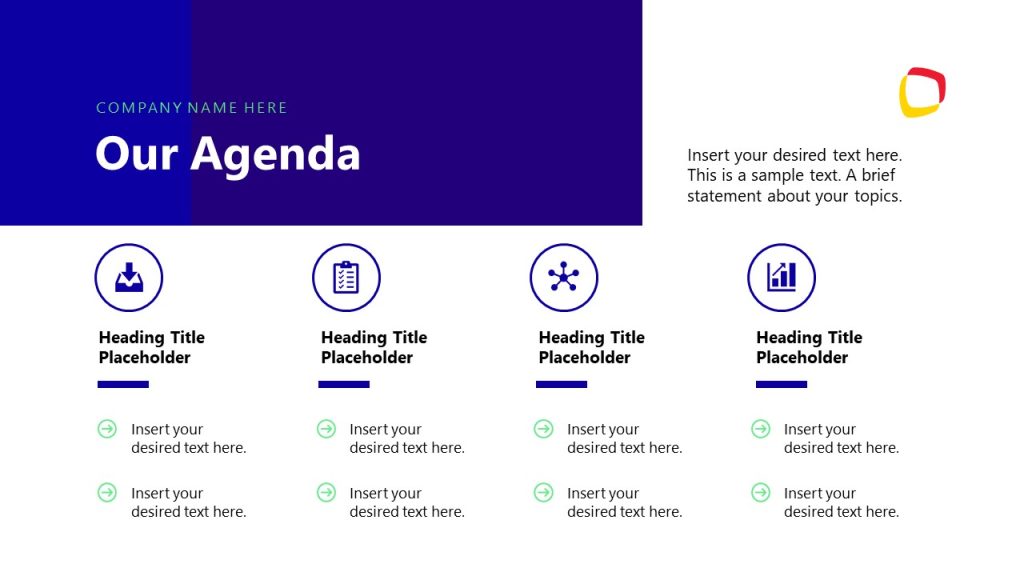 Our Agenda Slide - Steering Committee Template - SlideModel