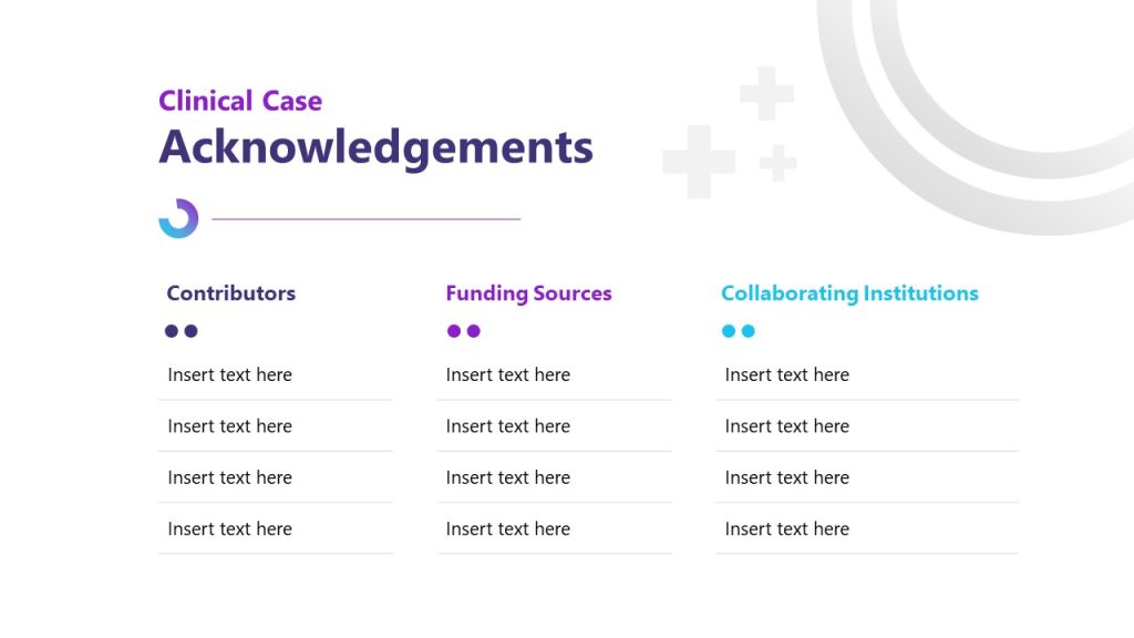 Acknowledgements Slide with Three Columns - SlideModel