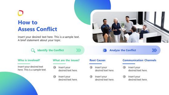 How to Assess Conflict - Conflict Resolution Template - SlideModel