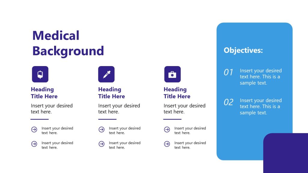 Medical Background Slide with Inforaphics - SlideModel