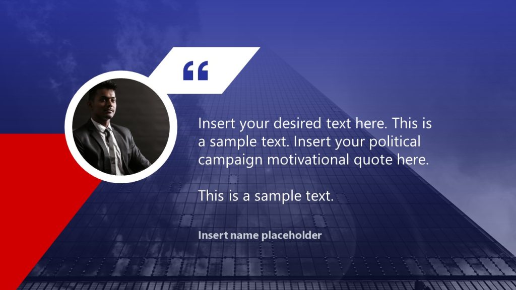 Quotation Slide - Political Campaign Template - SlideModel