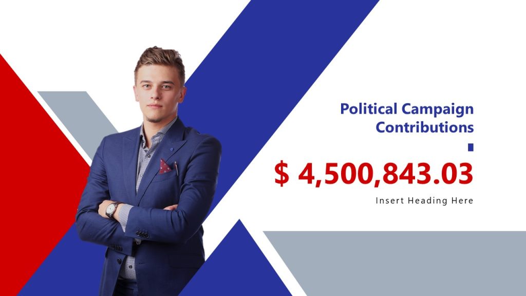 Political Campaign Contributions Presentation Slide - SlideModel