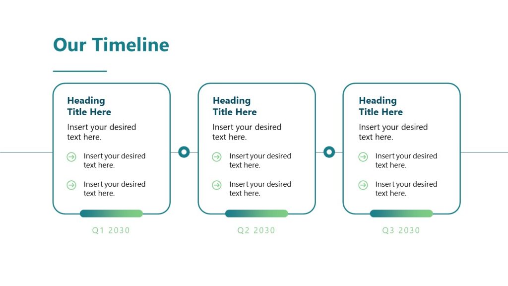Our Timeline Slide - Year-in-Review Presentation - SlideModel