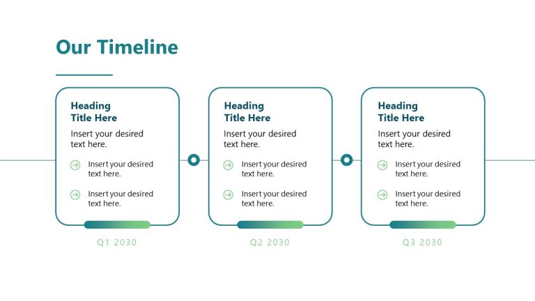 Our Timeline Slide - Year-in-Review Presentation - SlideModel