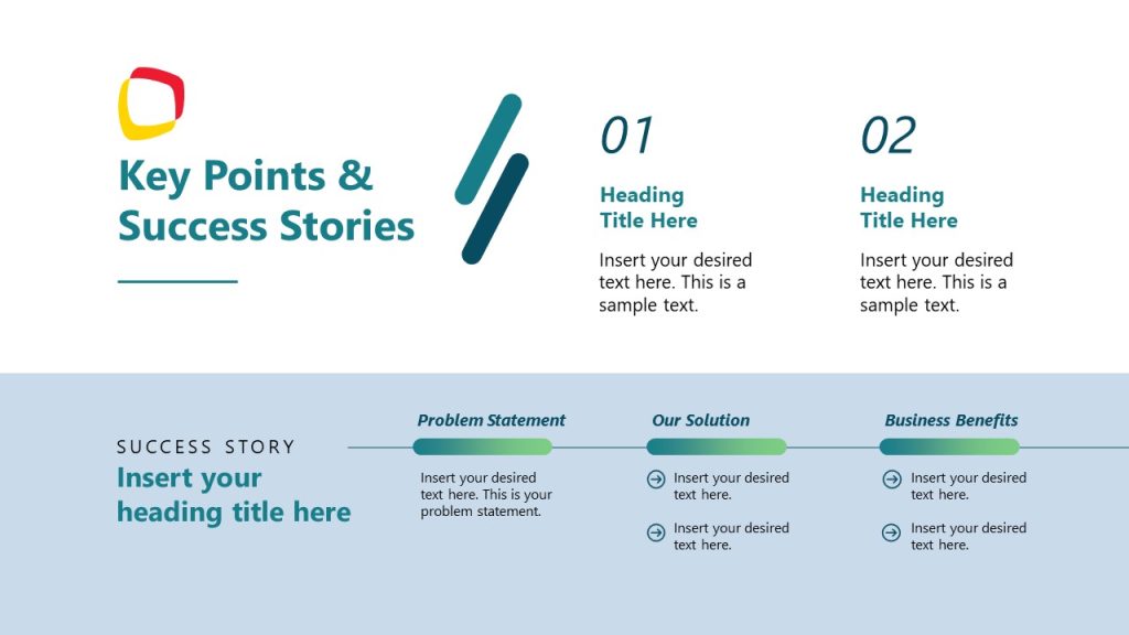 Key Points & Success Stories - Year-in-Review Template - SlideModel