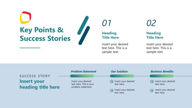 Key Points & Success Stories - Year-in-Review Template - SlideModel
