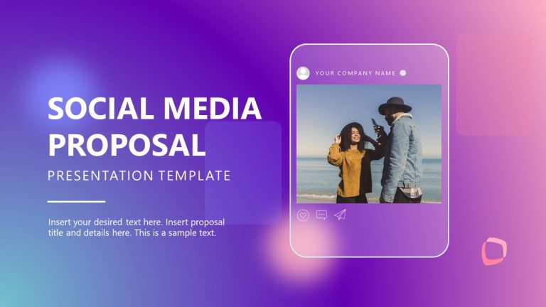 Cover Slide for Social Media Proposal PPT Template - SlideModel