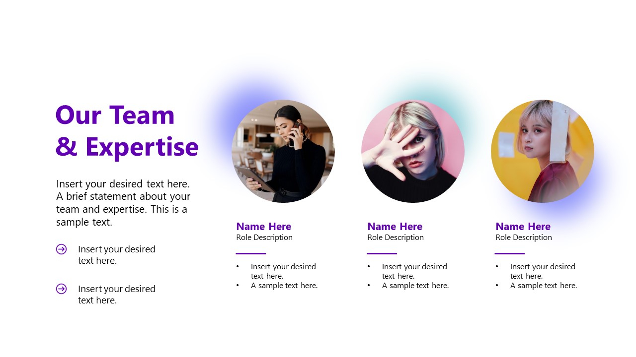 Our Team & Expertise Discussion - Social Media Proposal Template Slide ...