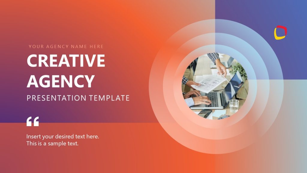 Cover Slide - Creative Agency PPT Template Slide - SlideModel