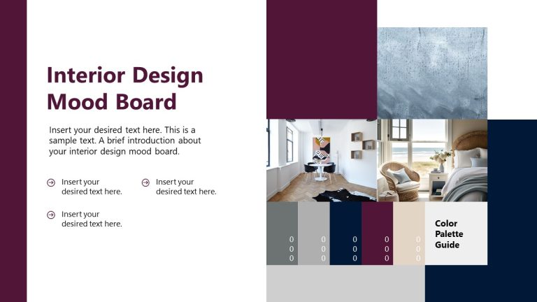 Interior Design Project Mood Board Slide - SlideModel