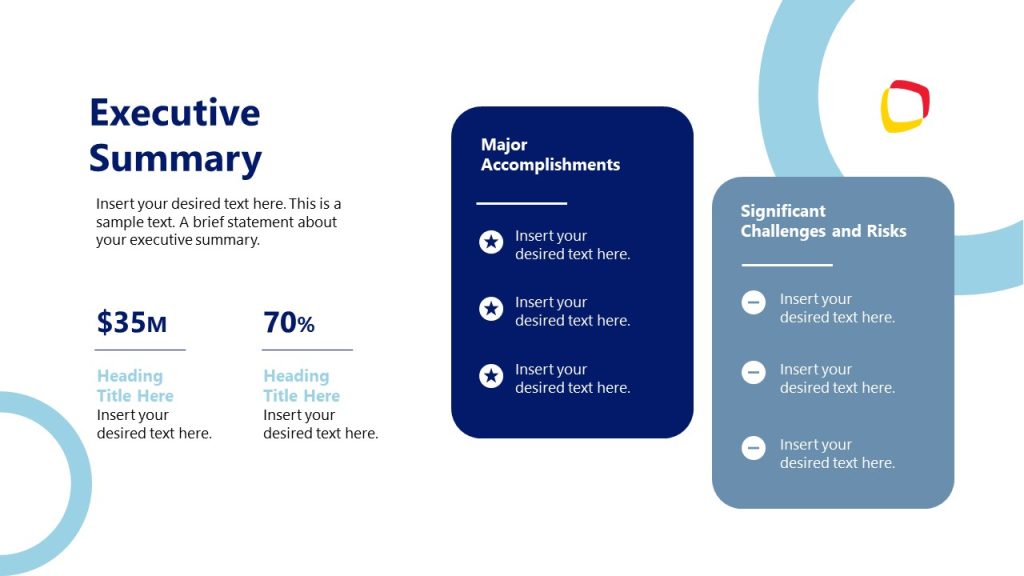 PPT Executive Summary Slide Template - SlideModel