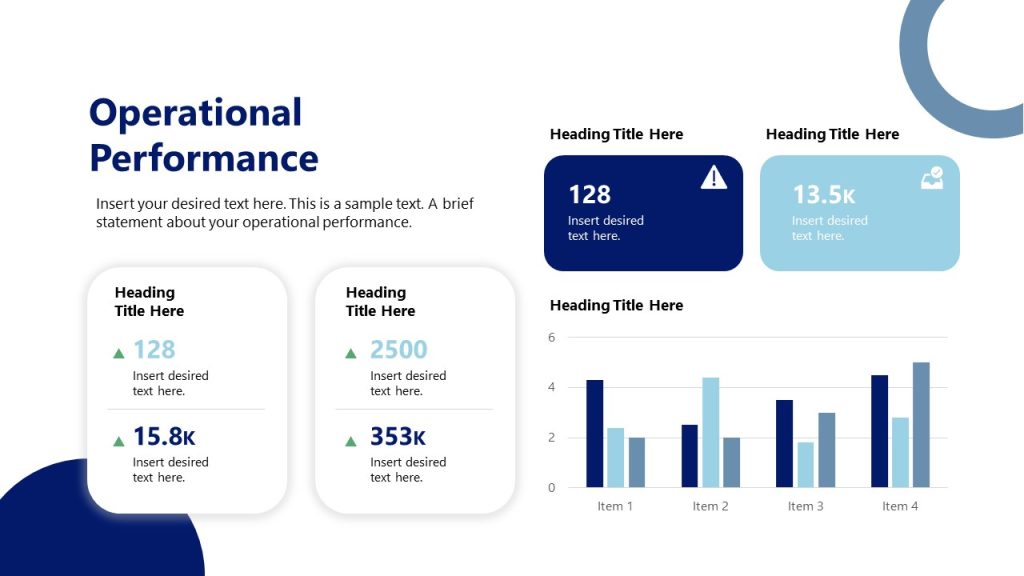 Operational Performance Slide with Blocks - SlideModel