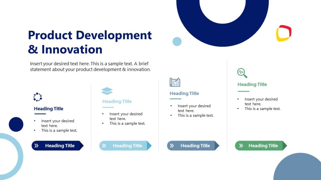 Product Development & Innovation Slide with Icons - SlideModel