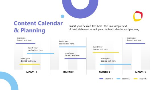 Content Calendar & Planning Presentation Slide - SlideModel