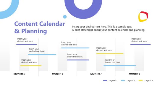 Content Planning Presentation Slide - Communication Strategy Progress ...