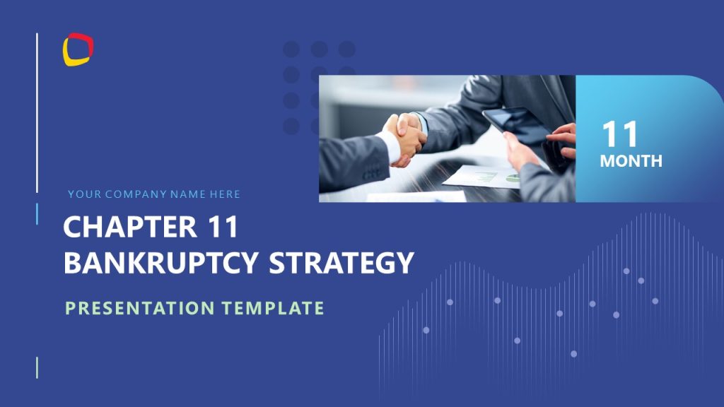 Chapter 11 Bankruptcy PowerPoint Template - Cover Slide - SlideModel