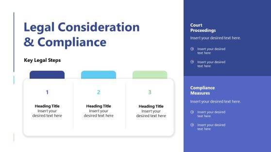 Legal Consideration & Compliance PPT Template Slide - SlideModel