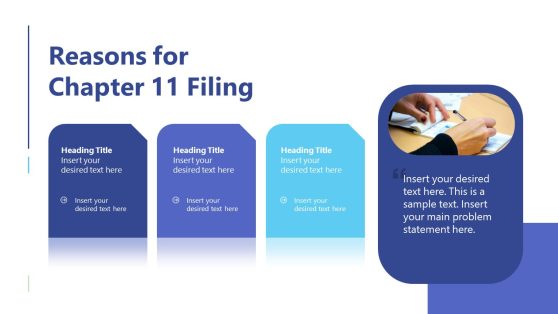 Reasons for Chapter 11 Filing - Chapter 11 Bankruptcy Template - SlideModel